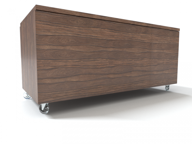 Banco Baú Pau Ferro c/ Rodinhas - Marcena | Móveis Sob Medida